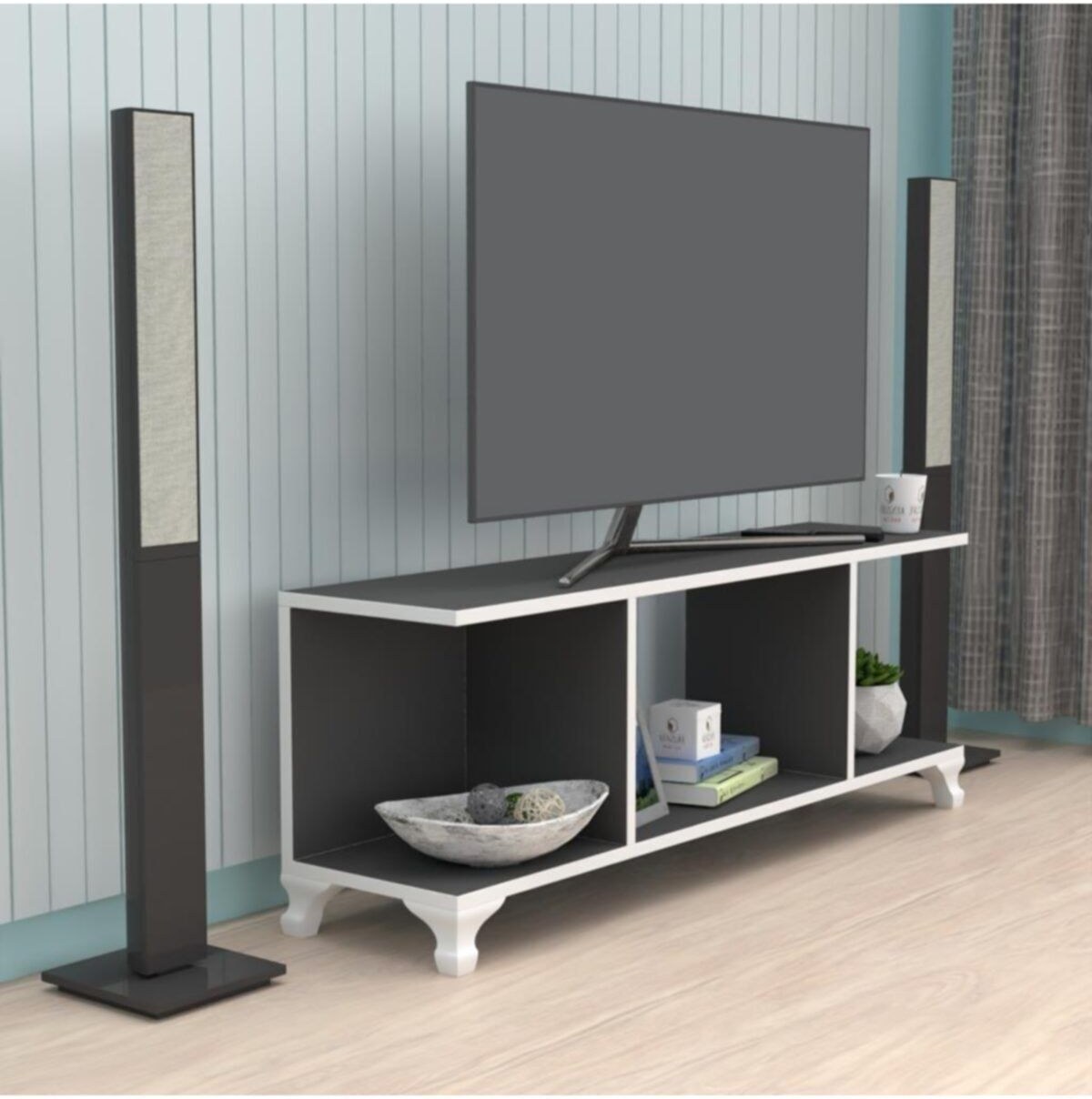 Kenzlife Televizyon Sehpası Seul Gri 038*120*30 Tv Ünitesi Fiyatı ve ...