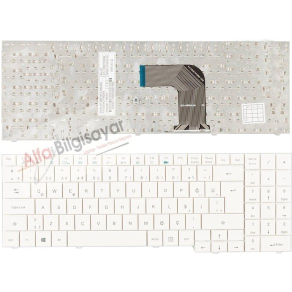 Alfabilgisayar Casper Uyumlu Nirvana Mb50 Klavye Beyaz Renk Q Tuş Takımı Fiyatı ve Özelliklerı ...
