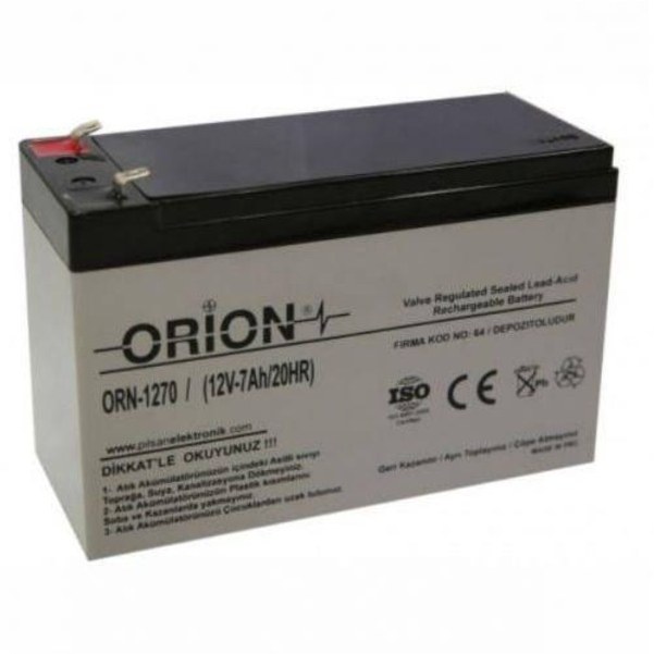 Orion 1270 - 12V 7.0Ah Bakımsız Kuru Akü Fiyatı ve Özelliklerı - Badem