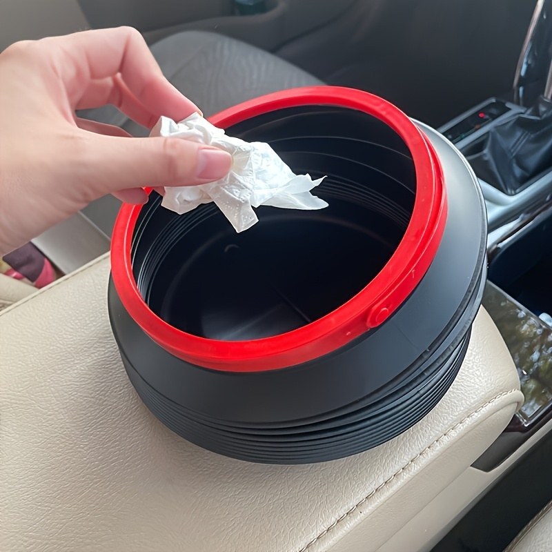 1 Adet, Kapaklı ve Kapaksız, 4L Taşınabilir Kamp Katlanır Çöp Kutusu ...