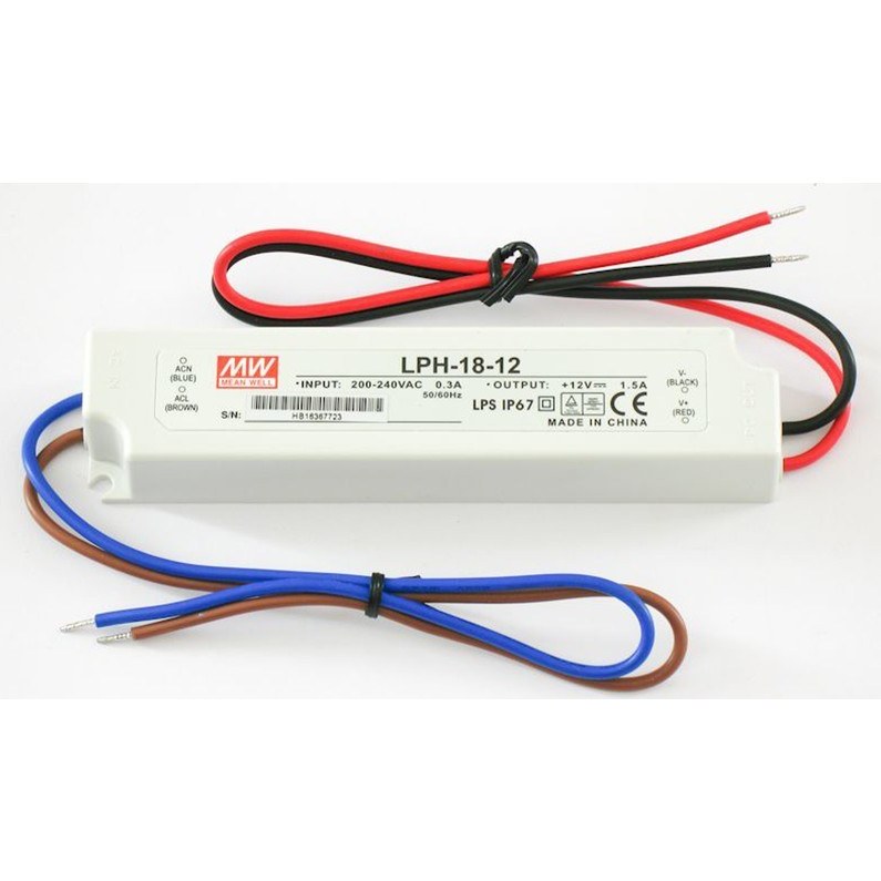 Mean Well LPH 18 12 12 Volt 1.50 Amper IP67 Adaptör Fiyatı ve ...