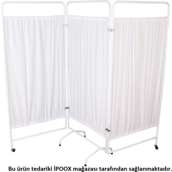 İpox Muayene Paravanı 3 Katlı Paravan Metal Paravan Katlanabilir Prvn ...