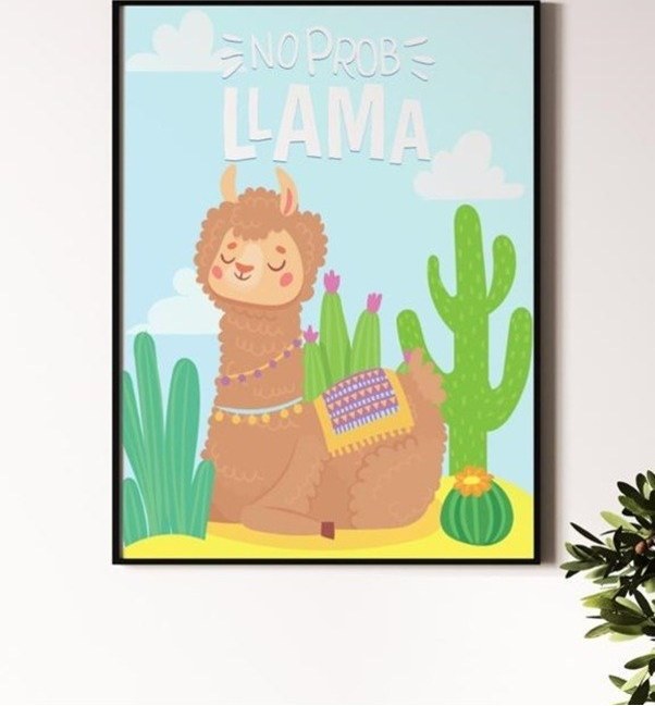 No Problama Lama Tasarımlı 24*33 cm 350 gr. Kuşe Kağıt Poster Fiyatı ve ...