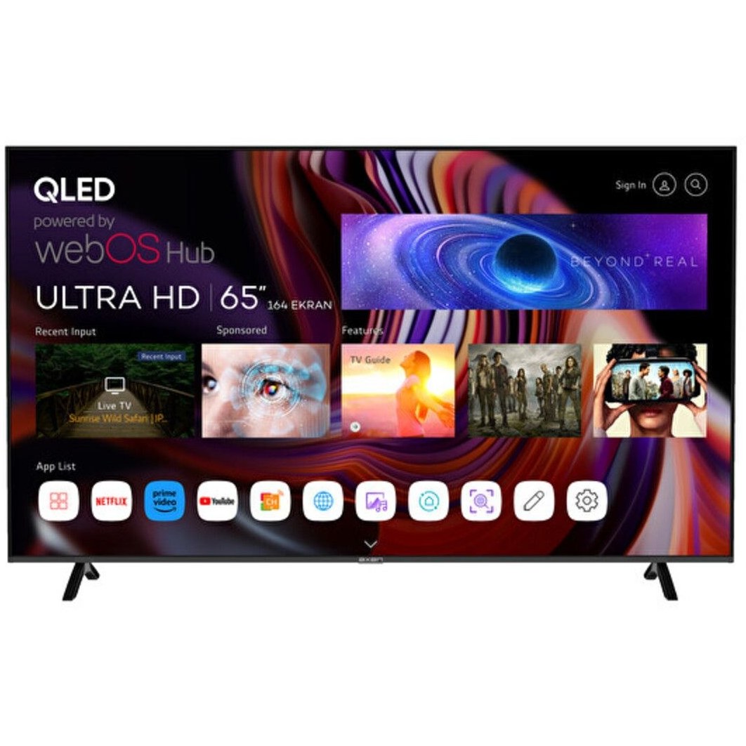 Axen AX65QMN252 65" 165 Ekran Uydu Alıcılı 4K Ultra HD webOS QLED TV ...