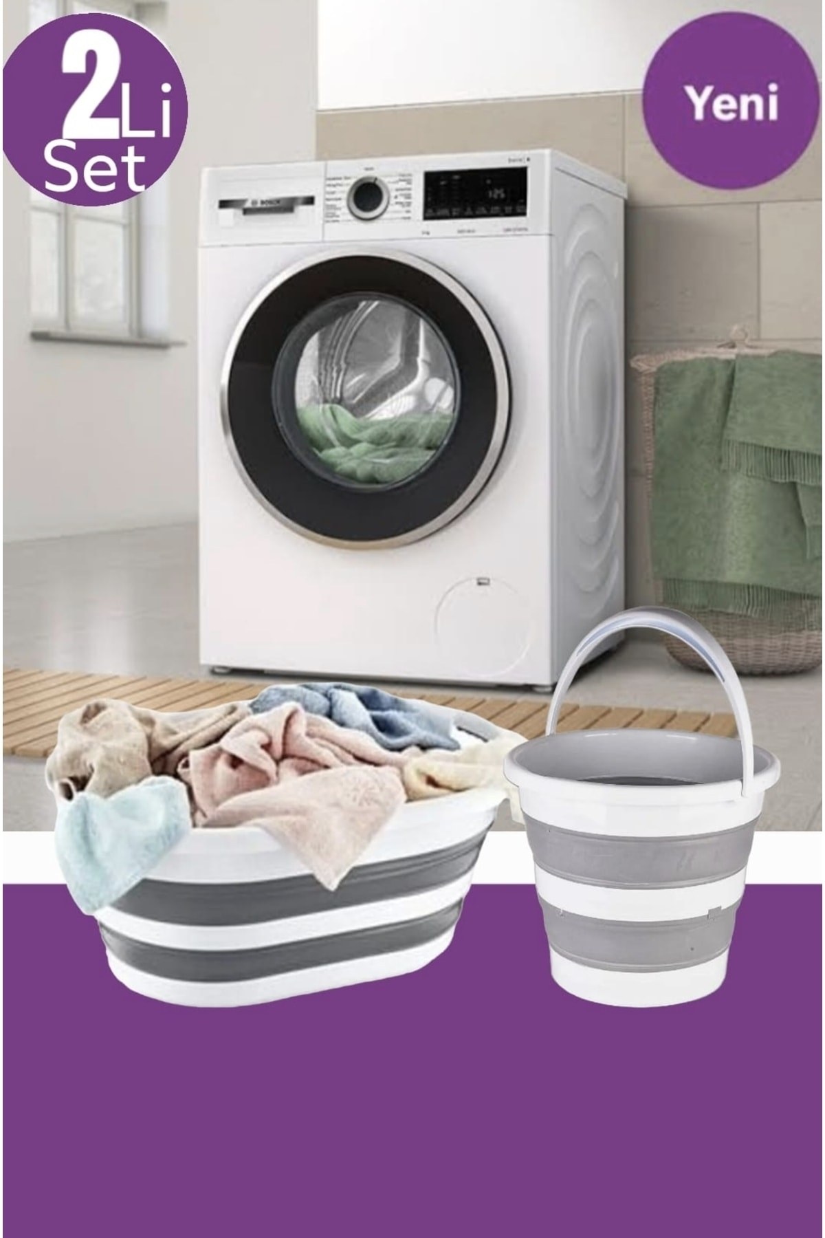 Miami Home Katlanır Çamaşır Sepeti - Katlanır Kova Fiyatı ve ...