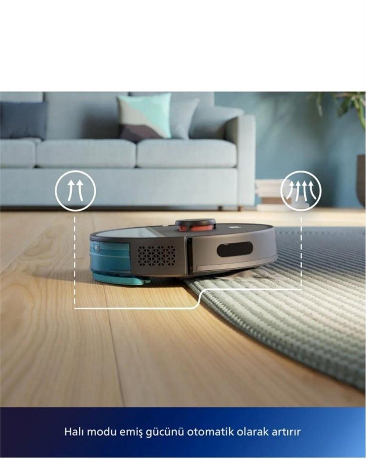 Philips HOMERUN Aqua Islak Kuru ve Mop Özellikli, Ultra Emiş Gücü ...
