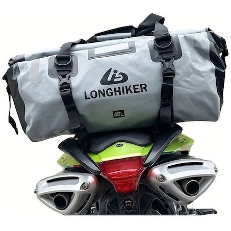 Motion003 Longhiker Motosiklet Koltuk Cantasi 48l Gri Su Gecirmez Kuru ...