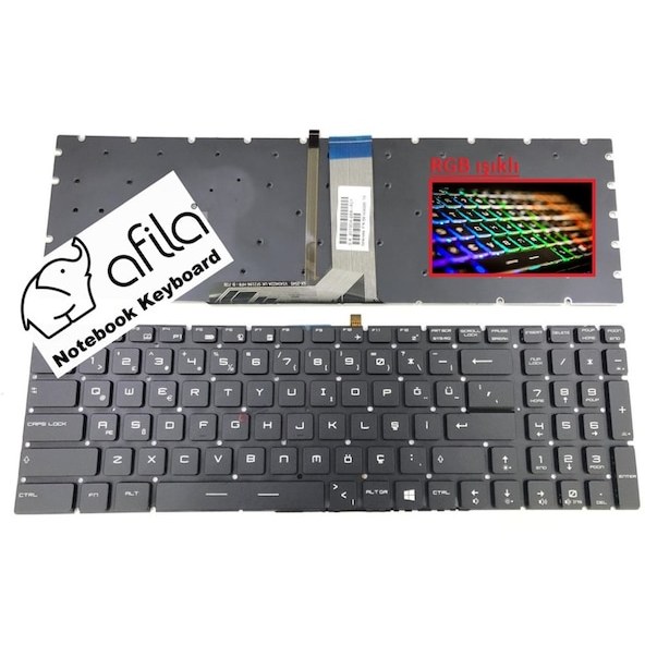 MSI Uyumlu Gp62 Ms-16J9 Ms-16J5 Ms-16Jb Ms-16J3 Klavye Tr / Rgb Işıklı ...