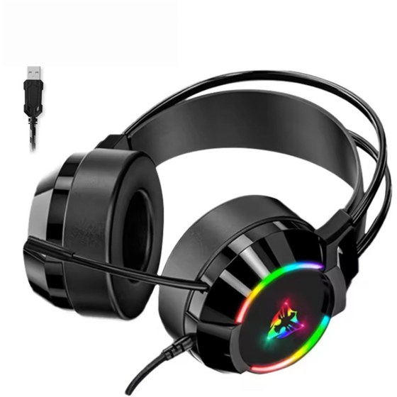 Reidan G606 Rainbow 7.1 Siyah Kulak Üstü Usb Kulaklık 4d Mikrofonlu Profesyonel Rgb Oyuncu ...