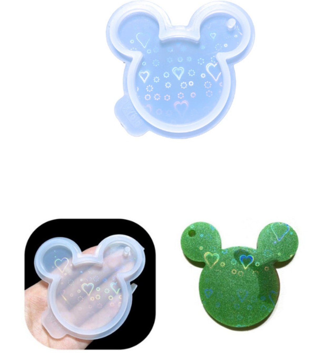 Sirius Hobi Epoksi Hologram Mickey Mouse Anahtarlık Silikon Kalıbı ...