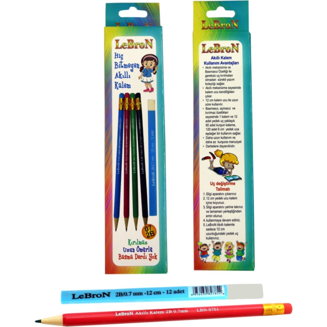 Lebron Hiç Bitmeyen Akıllı Kalem Set Kırmızı Fiyatı ve Özelliklerı - Badem