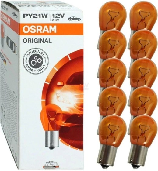 Osram 7507 Py21w Sinyal Ampulü 12 Volt 93 Amber 10 Adet Fiyatı ve ...