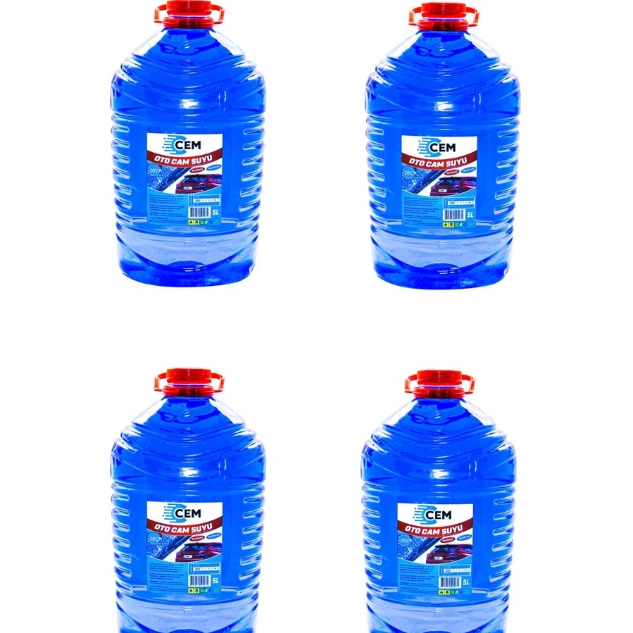 CEM CAR CARE Cam Suyu Antifriz İçerikli -20 5 LT 4'Lü Avantaj Paket ...