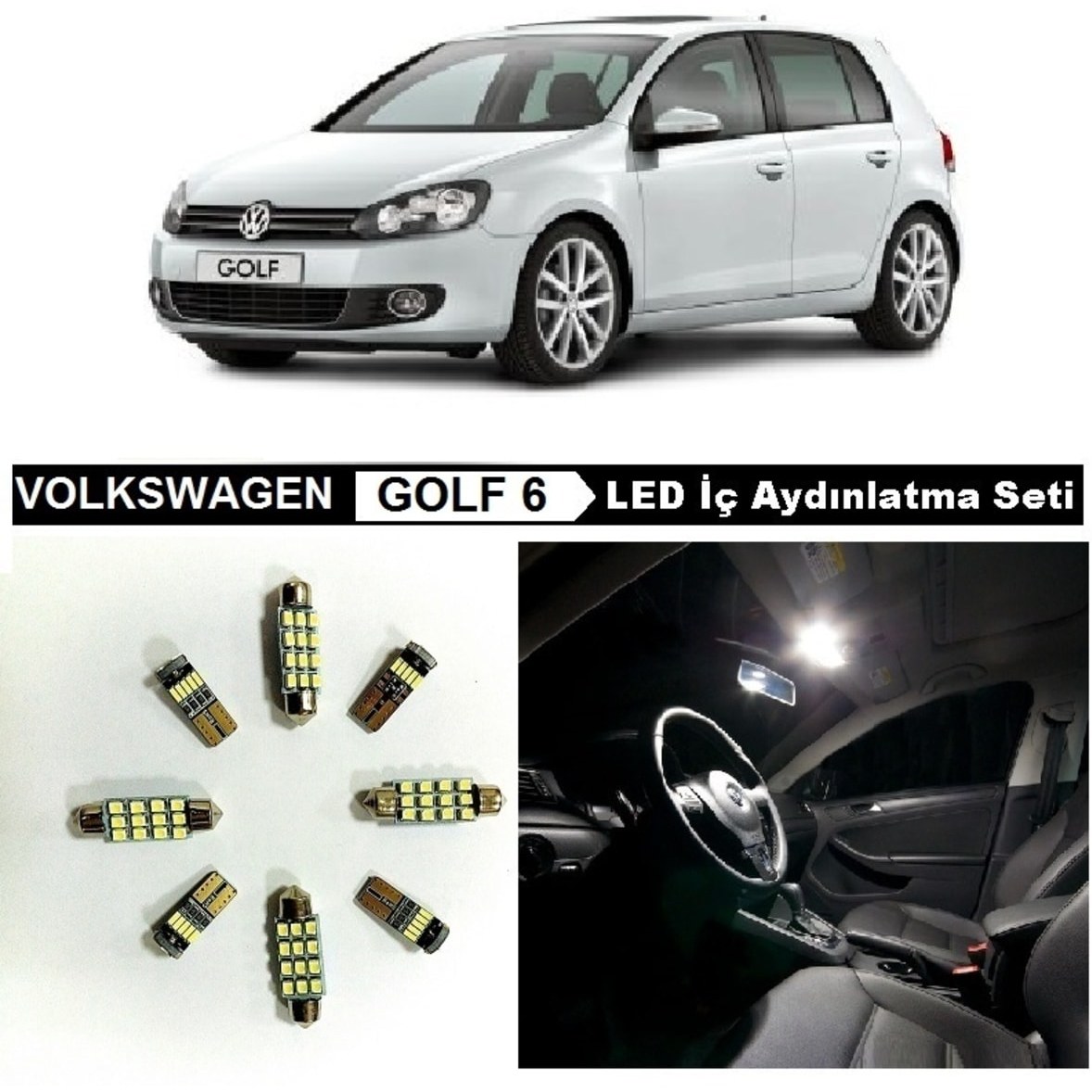 Fardoktoru Vw Golf 6 Led Iç Aydınlatma Ampul Seti Fiyatı ve Özelliklerı ...