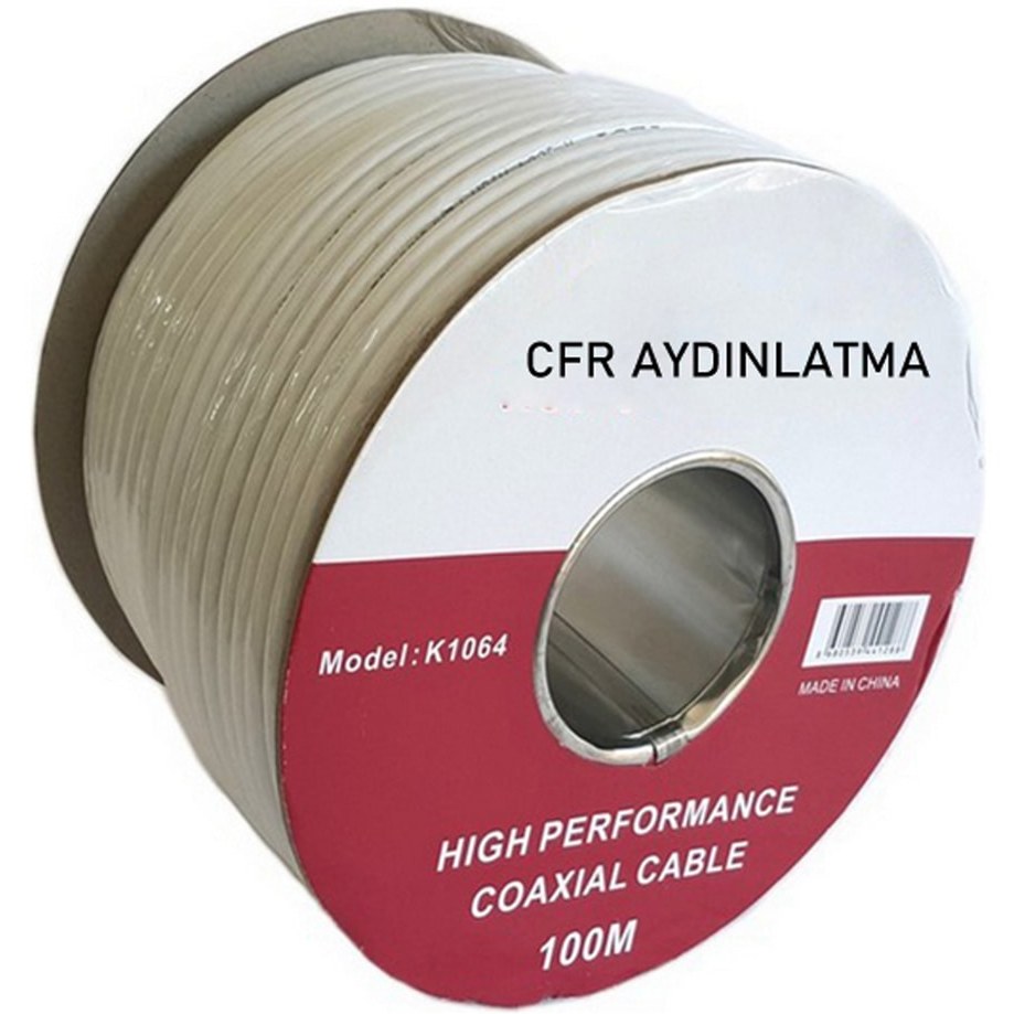 ŞANLED Anten Uydu Beyaz Kablo Rg6 U4 Tv Anten Kablo 48 Tel - 100 Metre ...