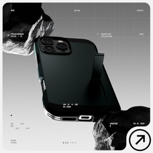 Spigen iPhone 16 Pro ile Uyumlu Ekstra Dayanıklı MagSafe Kılıf Tough ...