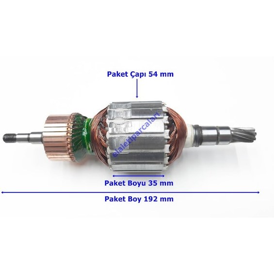 Makita Tipi Hr 5201 C Endüvi Rotor Kollektör Fiyatı ve Özelliklerı - Badem
