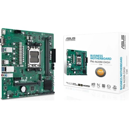 Asus Pro A620M-Dash-Csm Amd A620 Am5 Ddr5 6400 Hdmı Vga M2 Usb3.2 Matx ...