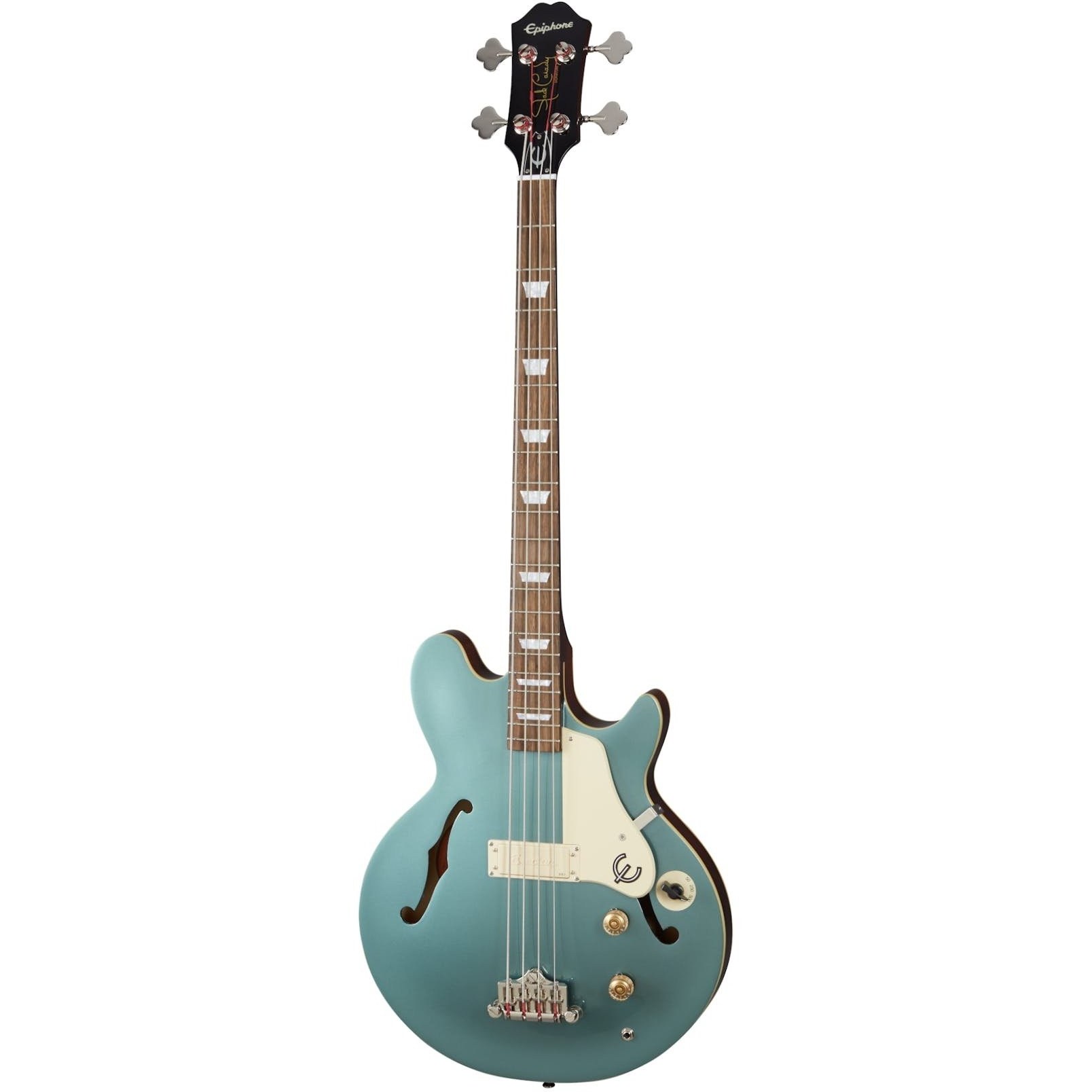 Epiphone Jack Casady Signature 4 Telli Bas Gitar (Faded Pelham Blue ...