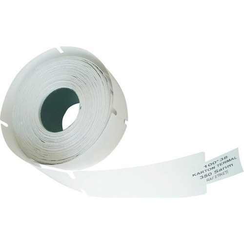 On Roll Paper 100x38 Termal Karton Raf Etiketi Kenarı Çentikli 350'li ...
