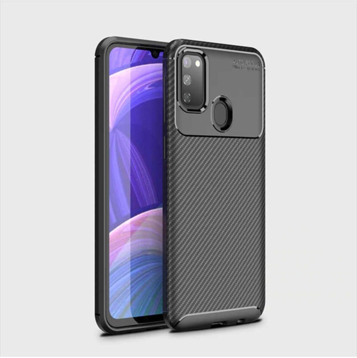 Fibaks Samsung Galaxy M30s M21 Uyumlu Kılıf Rugged Armor Karbon Silikon ...