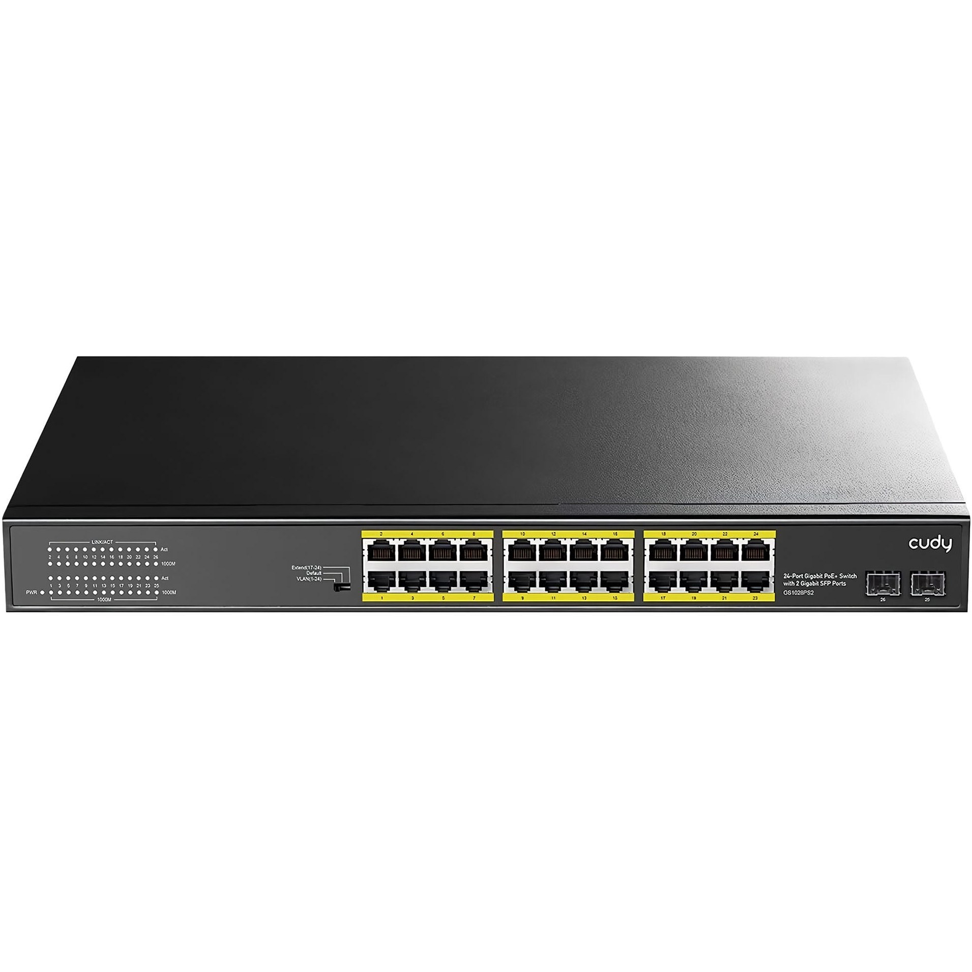 Cudy GS1028PS2 2 Port SFP, VLAN, CCTV, 24 Port Gigabit 300W PoE+ Metal ...