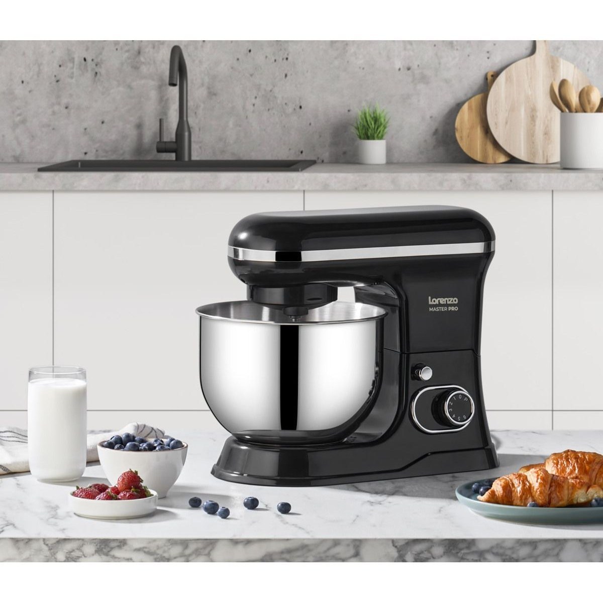 Lorenzo Master Pro Stand Mixer Hamur Yoğurma Makinesi 1500 W Siyah ...