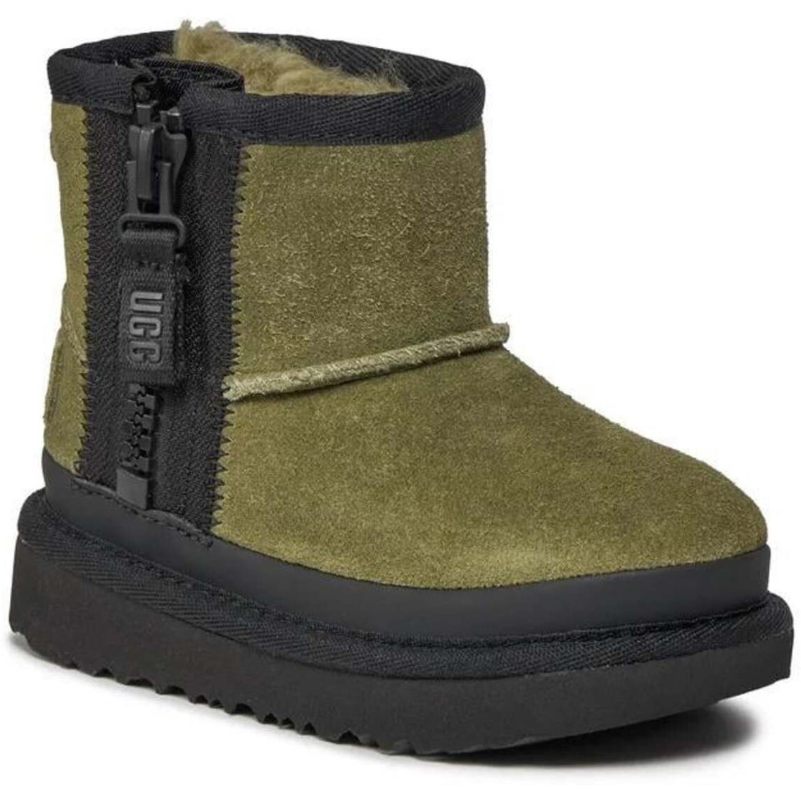UGG Mini Fermuarlı Logo Çocuk Botu – Petrol Fiyatı ve Özelliklerı - Badem