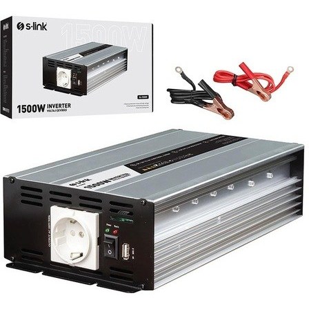 S-link Sl-1500w Dc 12 Volt Ac 230 Volt 1500w İnverter Fiyatı ve ...