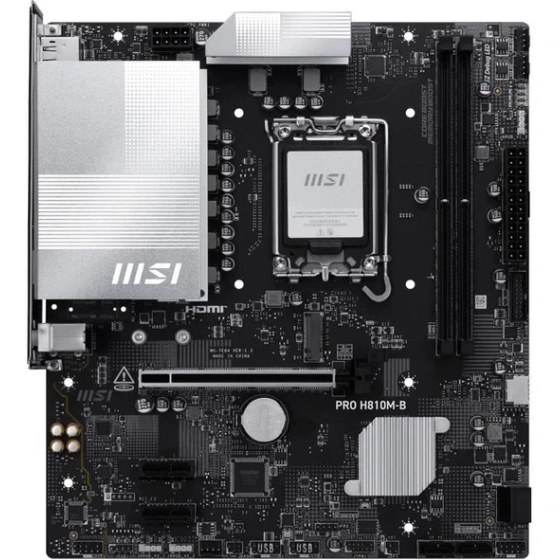 Msı Pro H810M-B Intel H810 Soket 1851 Ddr5 6400MHZ (Oc) M.2 Anakart ...