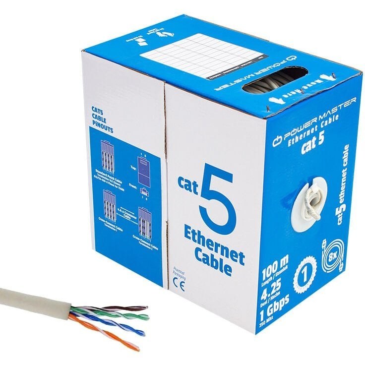 CAT5 24 AWG UTP 100 METRE KABLO POWERMASTER Fiyatı ve Özelliklerı - Badem