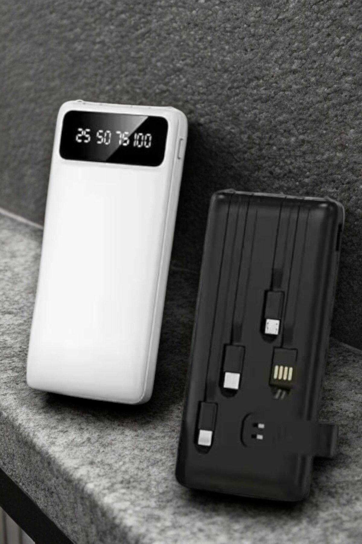Clevora Powerbank 20.000 Mah LCD Ekran USB Lightning Type-C Uyumlu İOS ...