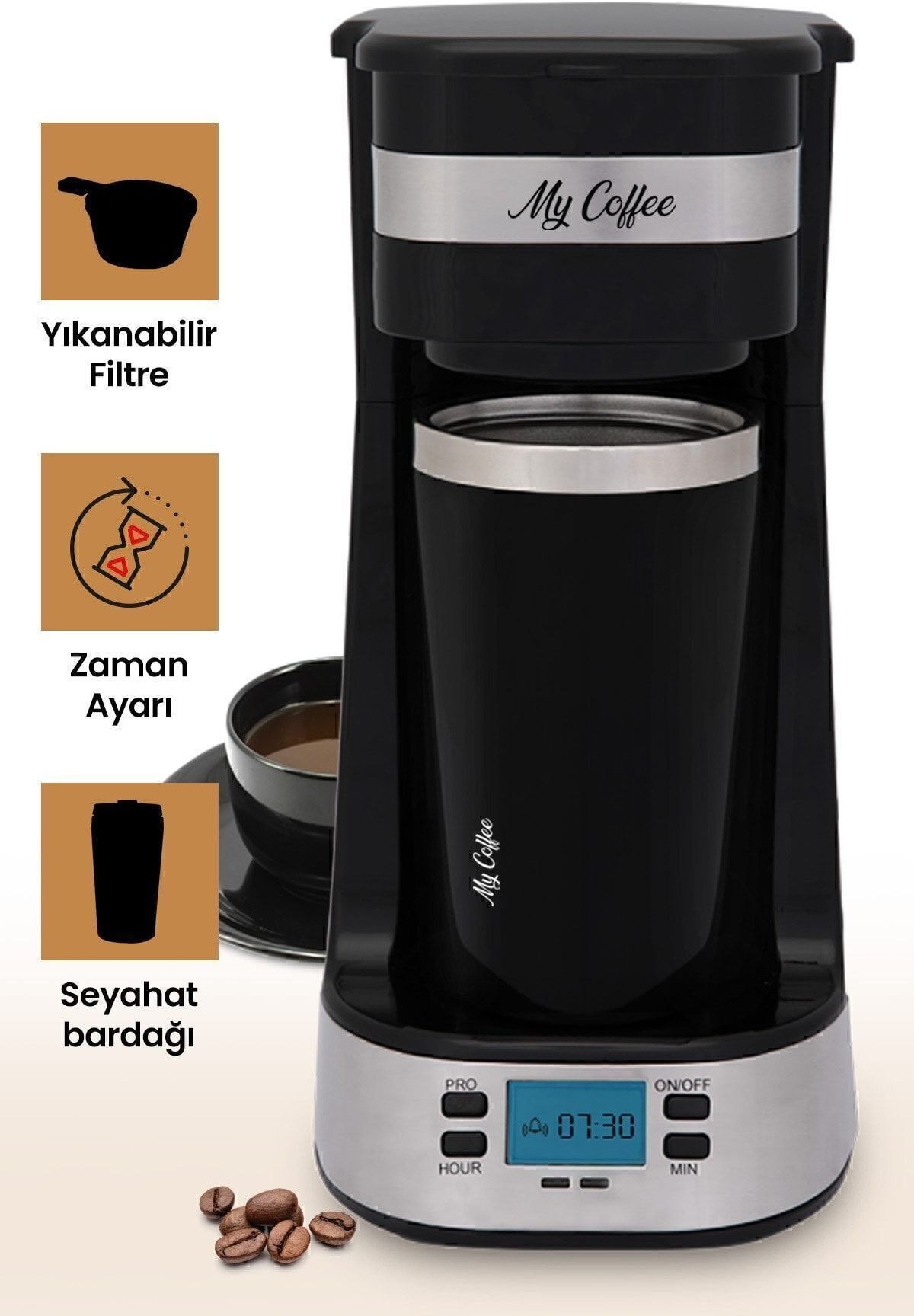 Goldmaster MYCOFFEE TOUCH MC-107 OTO.FİLTRE KAHVE MAKİNESİ Fiyatı ve ...