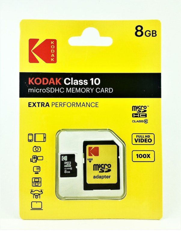 Kodak Extra 8Gb Micro Sd Hafıza Kartı Ve Adaptör Sdhc Class 10 Fiyatı ve Özelliklerı - Badem