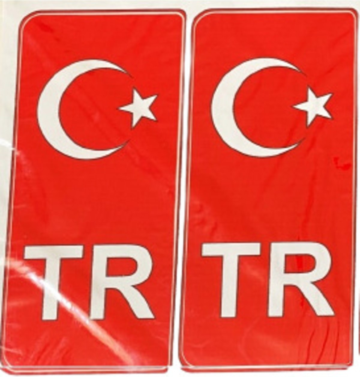 Genel Markalar Tr Plaka Stıcker 2'li - Türkiye Plaka Stıcker - Türkiye ...
