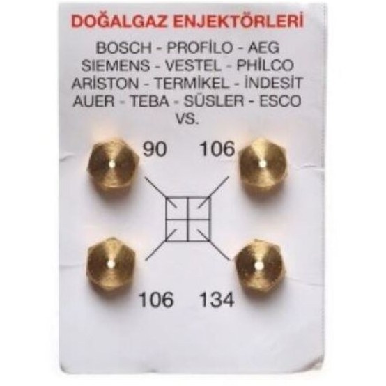 AKDEMİR OFİS Aygaz Doğalgaz Ocak Dönüşüm Seti Enjektör Meme Ocak Takımı ...