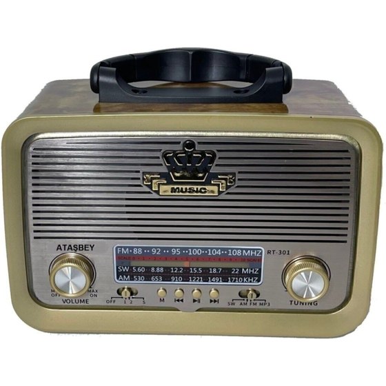 Everon Volemi Rt301 Nostalji Bluetooth Radyo ,usb, Sd , Mp3 Player ...