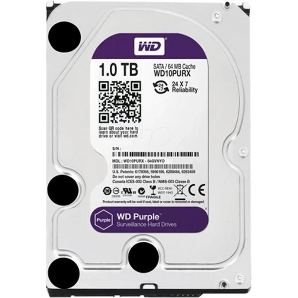 WD Purple Wd10purx 1 Tb 3.5" Sata Hdd Fiyatı ve Özelliklerı - Badem
