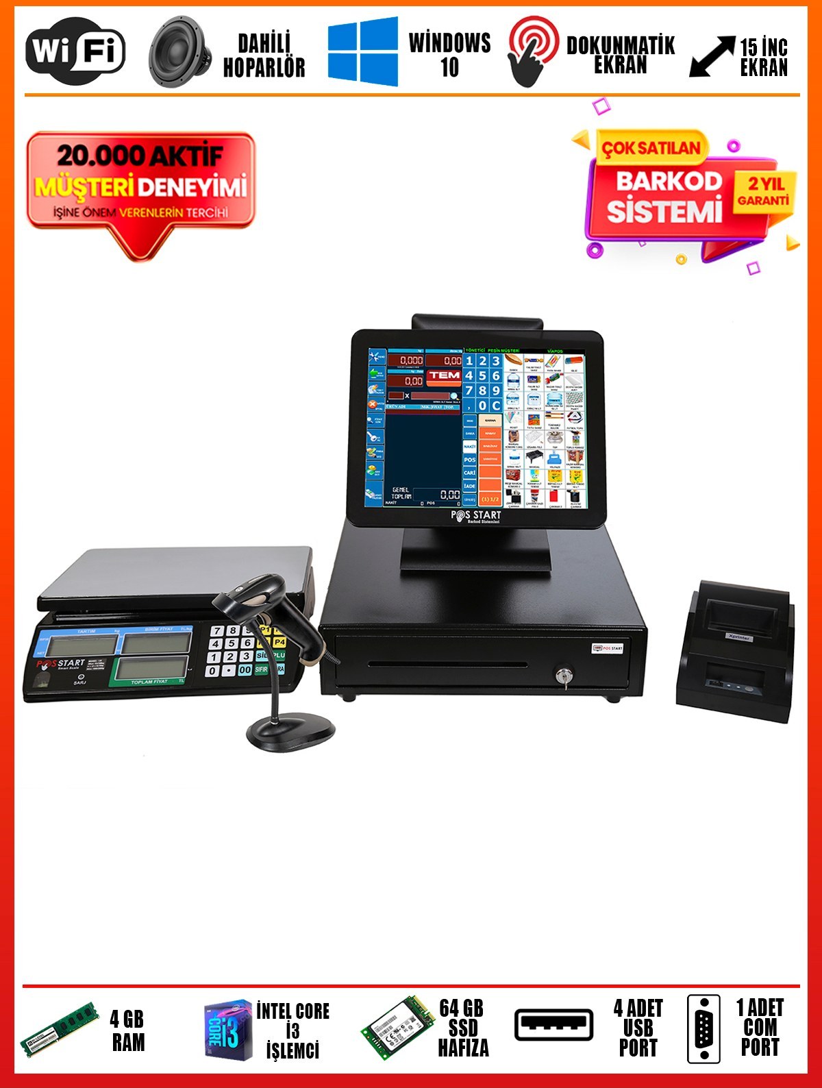POS START Terazili Market Barkod Sistemi | Pratik, Güvenli, Kolay ...