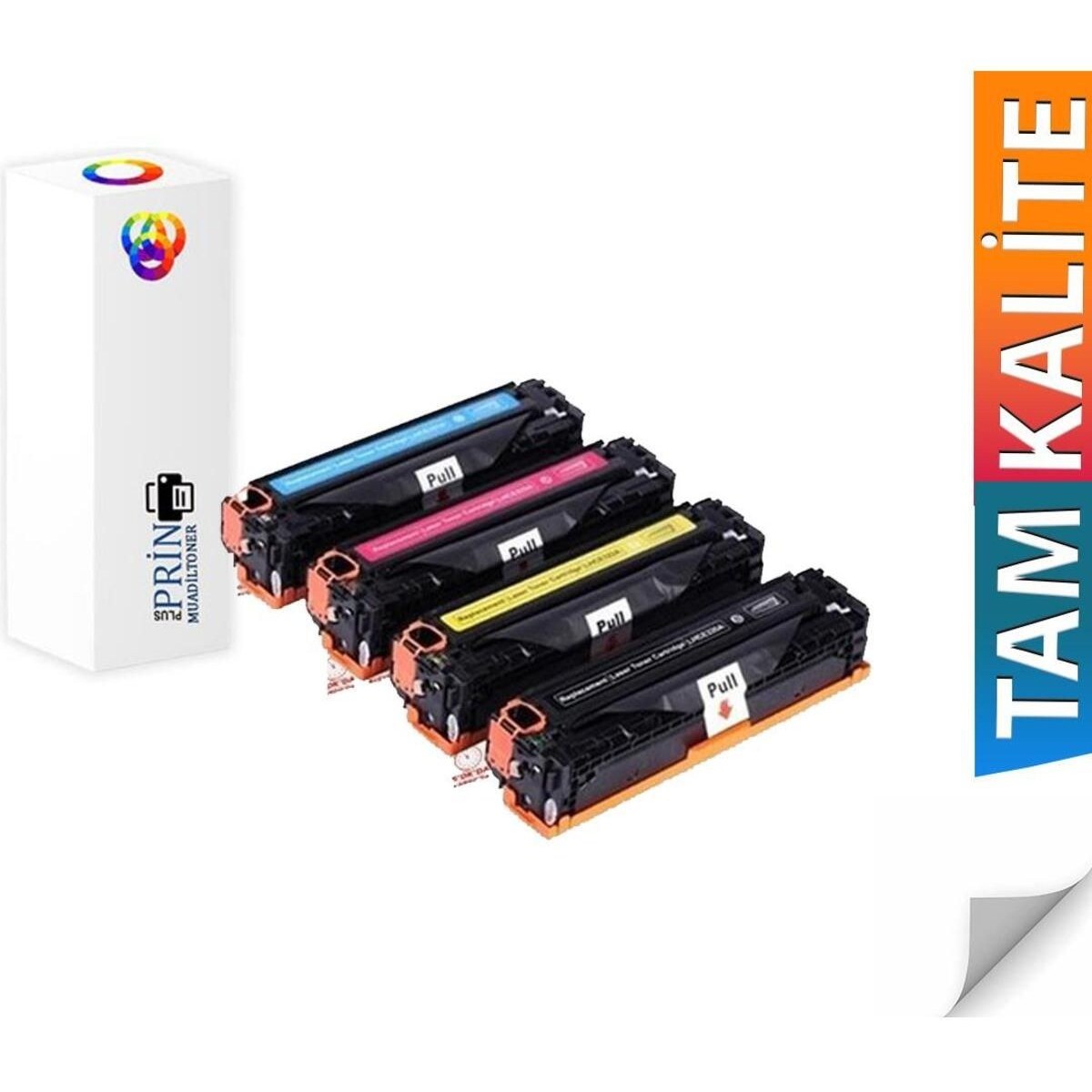 Plusprint Hp Laserjet Pro M254DW Cmyk Muadil Toner Seti 203X|CF540A ...