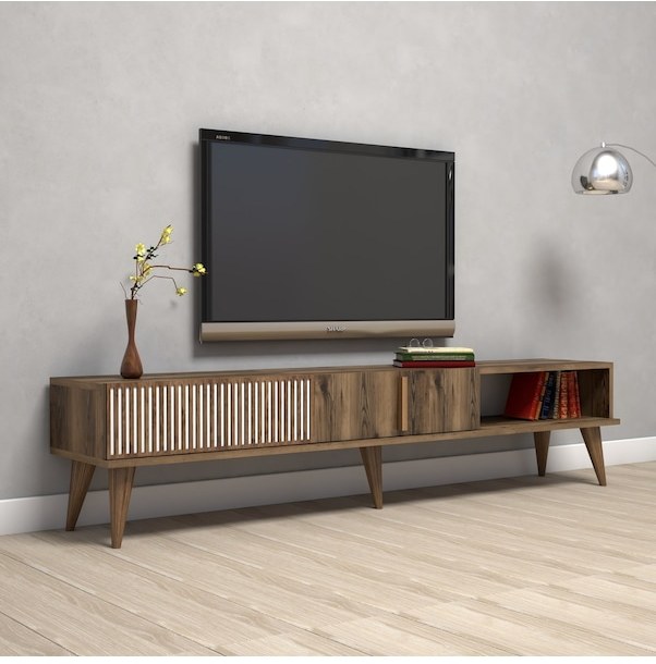 Variant Milan Alt Tv Ünitesi Ceviz/Ceviz Fiyatı ve Özelliklerı - Badem
