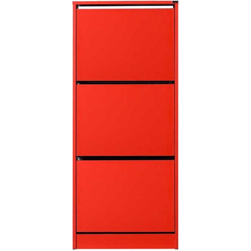 Adore Mobilya Flat Duo 3 Katlı Ayakkabılık Dolabı - Kırmızı Fiyatı ve ...