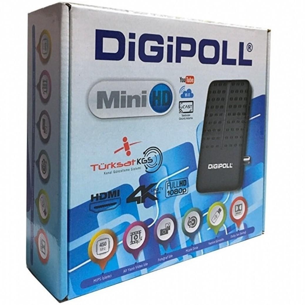 DİGİPOLL MİNİ HD UYDU ALICISI Fiyatı ve Özelliklerı - Badem