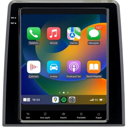 SmartGO Renault Clio 5 Android Multimedya Sistemi (2020-2023) Tesla 4K ...