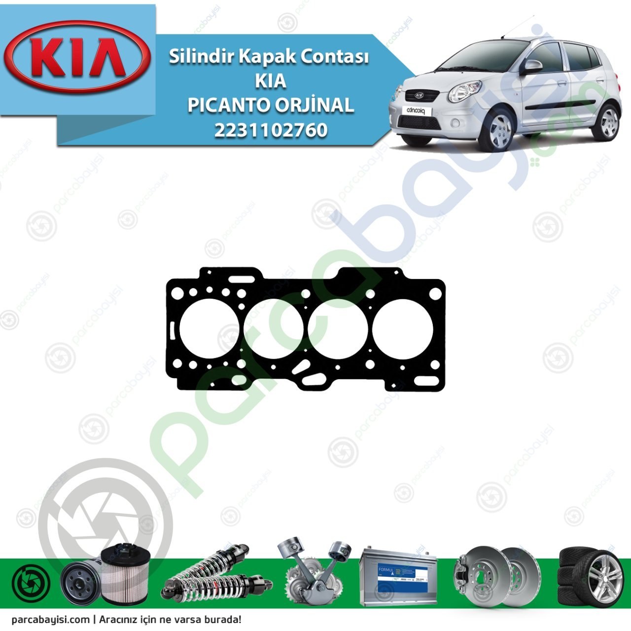 Silindir Kapak Contası Kia Pıcanto Orjinal | 2231102760 Fiyatı ve ...